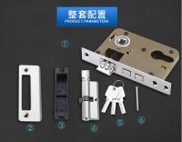 China 125mm*60mm WPC Bathroom Door Hardware Locks for sale