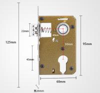 China 125mm*60mm WPC Bathroom Door Hardware Locks for sale