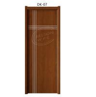 China BES DK-07 FULL WPC Interior Fashion door Modern Simple Customized Color Apartment with stripe inlay design. for sale