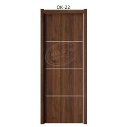 China BES DK-22 NEW  full wpc doors waterproof modern doors with frame Contracted style design / stripe inlay design for libya for sale