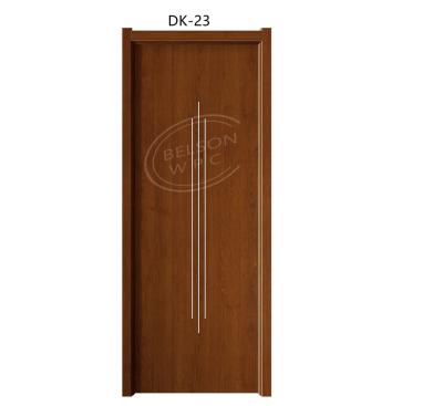 China BES DK-23 Pure and Full wpc (wood pvc composite) wpc hollow door for Bathroom with low price Contracted style for sale