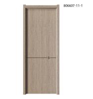 China BES 806607-11-1 Pure and Full wpc (wood pvc composite)  hollow door  Apartment  Door stripe inlay design door for sale