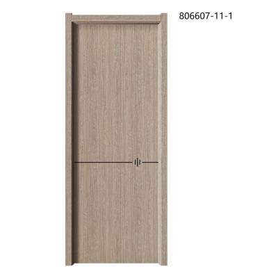 China BES 806607-11-1 Pure and Full wpc (wood pvc composite)  hollow door  Apartment  Door stripe inlay design door for sale