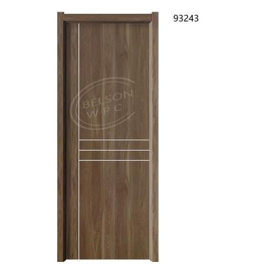 China BES 93243  NEW arrival Pure and Full wpc (wood pvc composite) wpc hollow door with Door Frame with low price for sale