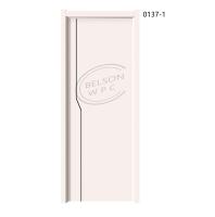 China BES 0137-1 Pure and Full wpc (wood pvc composite) wpc hollow door Waterproof Bedroom WPC Door with lines inlaying for sale