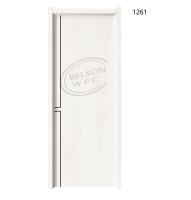 China BES 1261 Pure and Full wpc (wood pvc composite) wpc hollow door With Door Frame For Hotel By Chinese Manufacturer for sale