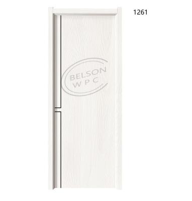 China BES 1261 Pure and Full wpc (wood pvc composite) wpc hollow door With Door Frame For Hotel By Chinese Manufacturer for sale