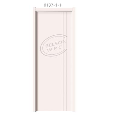 China BES 0137-1-1 Pure and Full wpc (wood pvc composite) wpc hollow  doors laminated flush PAINTING doors pure WPC material for sale