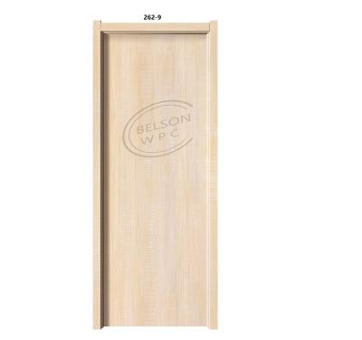 China BES 262-9 Pure and Full wpc (wood pvc composite) wpc hollow door China factory cheap price waterproof wpc doors for sale