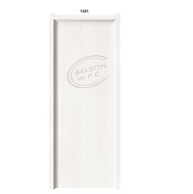 China BES 1261 Wood PVC door  Composite full WPC  Interior Door laminated flush WPC doors  painting / PVC film cladding for sale
