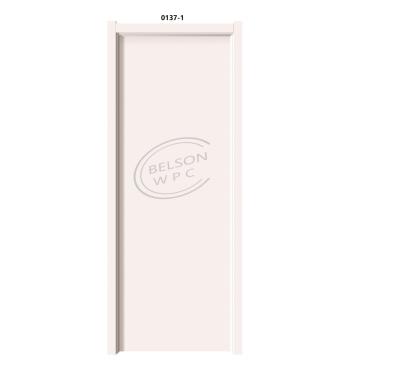 China BES 0137-1 Pure and Full wpc (wood pvc composite) wpc hollow door manufacture WPC DOOR, SINGLE LEAF,FLUSH DESIGN for sale