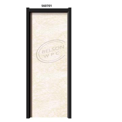 China BES 560701 Pure and Full wpc (wood pvc composite) wpc hollow door interior room hotel toilet bathroom waterproof . for sale