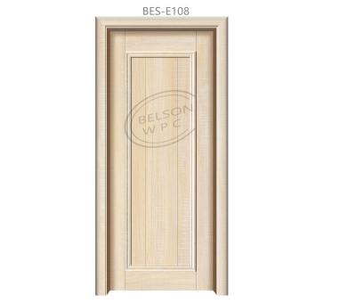 China BES-E108 Pure  (wood pvc composite) wpc hollow door full wpc interior door  Assembly door. for sale