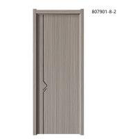China BES 807901-8-2 simple design wpc water-proof anti-corrsion interior bathroom toilet WPC door stripe inlay design door for sale