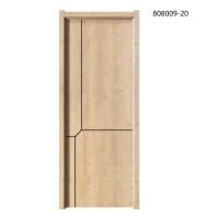 China BES 808009-20 simple design wpc water-proof anti-corrsion interior bathroom toilet WPC door stripe inlay design door for sale