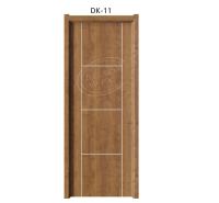 China BES DK-11 simple design wpc water-proof anti-corrsion interior bathroom toilet WPC door stripe inlay design door for sale