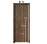 China BES DK-15 simple design wpc water-proof anti-corrsion interior bathroom toilet WPC door stripe inlay design door for sale