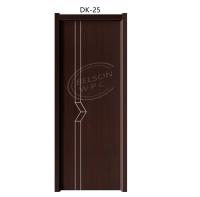 China BES DK-25 simple design wpc water-proof anti-corrsion interior bathroom toilet WPC door stripe inlay design door for sale