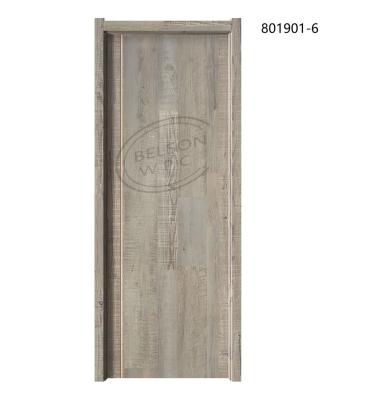 China BES 801901-6 Pure and Full wpc (wood pvc composite) hollow door wpc door modern style cheap luxury main wpc door for sale