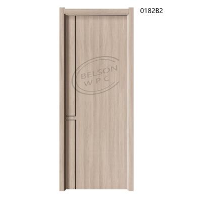 China Full Wpc Wood Pvc CompositeHollow Door Modern Style Customized Color for sale