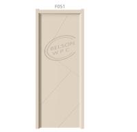 China Waterproof Full WPC Door Interior Custom Stripe Inlay Design for sale
