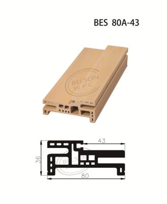 China BES 80A-43 ANHUI 2022 New Style Wood Plastic Composite Door Profile Frame A-style for sale
