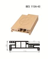 China Decorative  Door Frame BES 115A-43 High Quality WPC  Sale Waterproof Decor Wood Wooden Surface Technical Plastic Color for sale