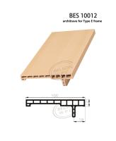 China BES 120E-50 wpc door Jamb Frame for Sale China Star Customized Traditional  Style for sale