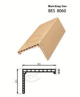 China BES 240B-46N pvc laminate painting raw material wpc B type Door Casing frame for interior door for sale