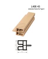 China Extension Wpc Door Jamb Frame Architrave / Painting /  Pvc Film Laminate for sale