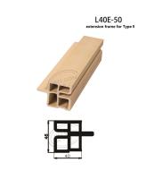China Extension Wpc Door Jamb Frame Architrave / Painting /  Pvc Film Laminate for sale