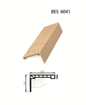 China BES 6041 ANHUI factory direct price hollow wpc architrave/line casing/sash for door for sale