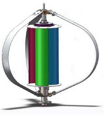 China 12V 200W Maglev Wind Turbine , Wind Solar Hybrid LED Street Light VAWT Maglev for sale