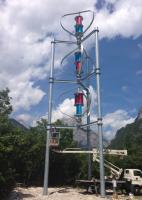 China Large Vertical Axis Maglev Wind Power Generator with 3 Blades , HECO-3000 for sale