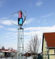 China Large Vertical Axis Maglev Wind Power Generator with 3 Blades , HECO-3000 for sale