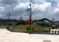 China HECO Magnetic Windmill Wind Solar Hybrid Street Light System for Parking Lot for sale