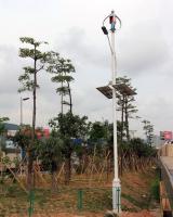 China HECO Smart LED Lighting Wind Solar Hybrid System with Magnetic Windmill for sale