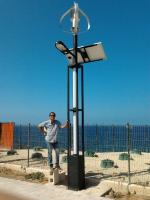 China Honor ECO 6M pole Wind Solar 60W Led street light Hybrid System for sale
