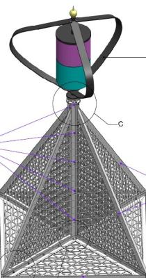 China HONOR ECOMagnetic Levitation Wind Turbine The Tower Foundation , 600w Windill Design for sale