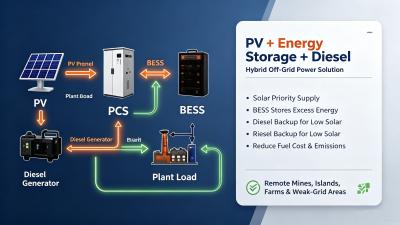 China PV‑BESS‑Diesel Hybrid Off‑Grid BESS Solution | Solar‑Diesel Hybrid Power for Remote Industrial Sites for sale