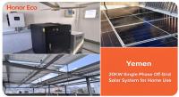 China Honor Eco 20KW Single Phase Off Grid Solar Power System, Complete Rooftop Home Solar Kit with Lithium Battery for Yemen Residential Use for sale