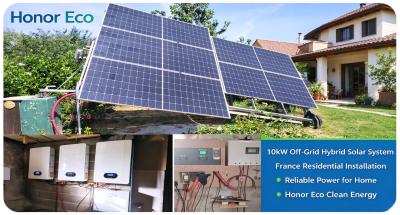 China HEC-10KW Off Grid Hybrid Solar Power System For Home | Honor Eco Residential Solar Kit for sale