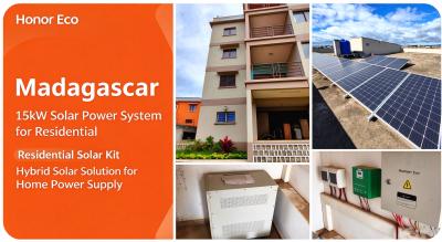 China HEC-15KW Off Grid Solar Power System For Residential Building | Honor Eco Home Solar Kit for sale