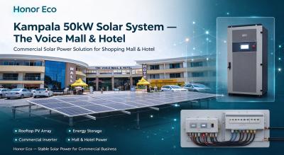 China Honor Eco 50kW Complete Commercial Hybrid Solar Kit (HEC-50000-HY-UG) for sale