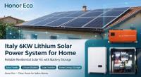 China Honor Eco HEC-6000-HY-IT 6kW Hybrid Lithium Solar Power System for Italian Home for sale