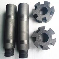 China OEM ODM High Density Degassing Graphite Rotor And Shaft Industrial Grade for sale
