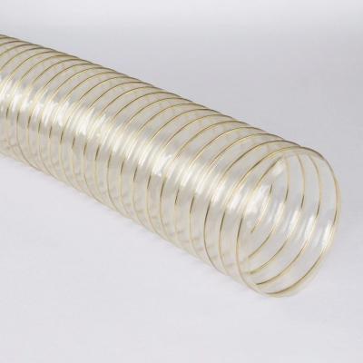China TPU Flexible Hose Fiber Braided Conduit Rubber Braid Transparent Duct Pipe -40℃ to 100℃ for sale