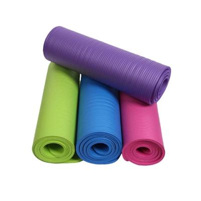 China Custom Logo Print TPE Yoga Mat 183x63x1cm Eco Friendly Durable for Sports for sale