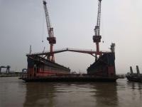 China 20t~300t Floating Dock Crane Single Arm Design With 20~50m Lifting Height for sale
