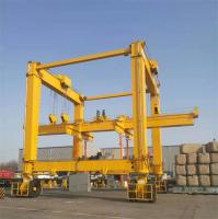 China Double Girder RTG Mobile Gantry Crane With Beam For Construction Site for sale